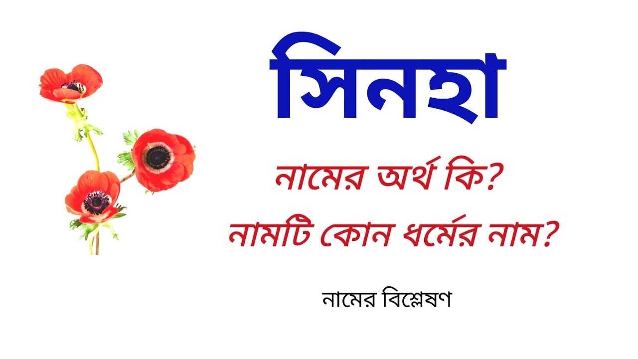 সিনহা নামের অর্থ কি | Sinha name meanings | What is the meanings of ...