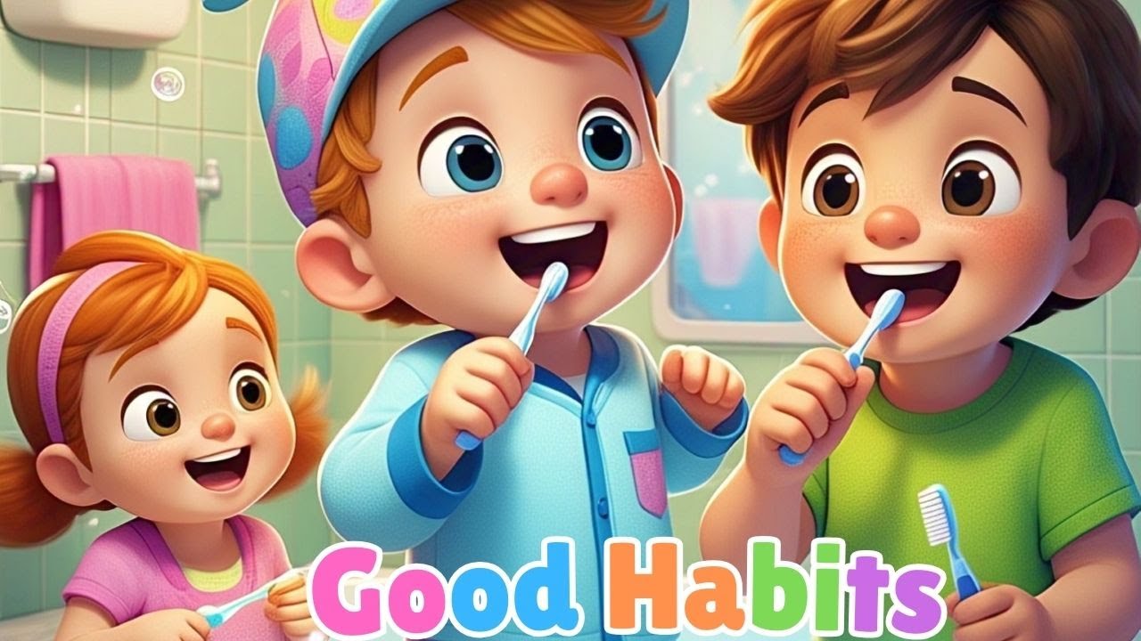 Good Habits Song for Kids | Brush Your Teeth I Learn Healthy Habits ...