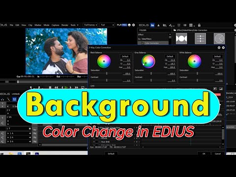 Background color Change in Edius//edius me Color change kaise kare ...