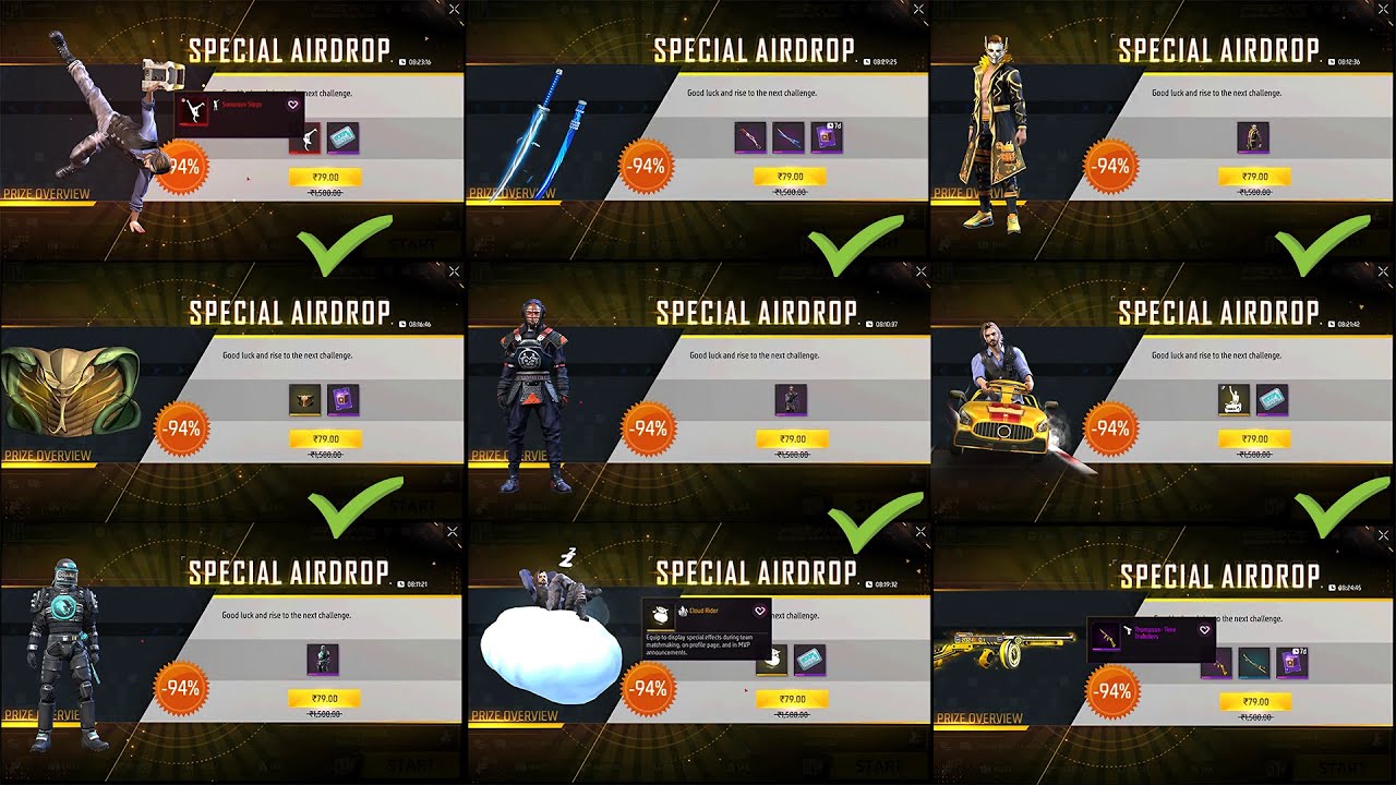 Upcoming Special Airdrops Free Fire | 29 Special Airdrop Free Fire ...
