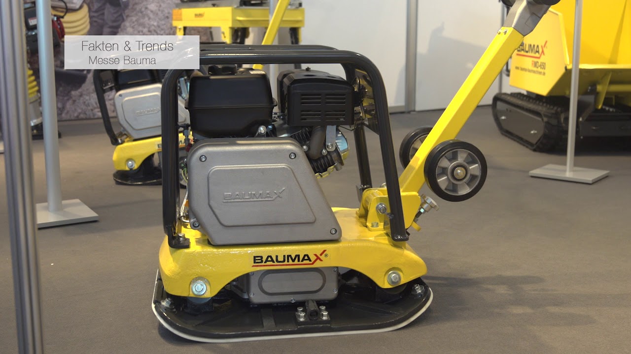 BAUMAX Baumaschinen modernste Rüttelplatten - YouTube