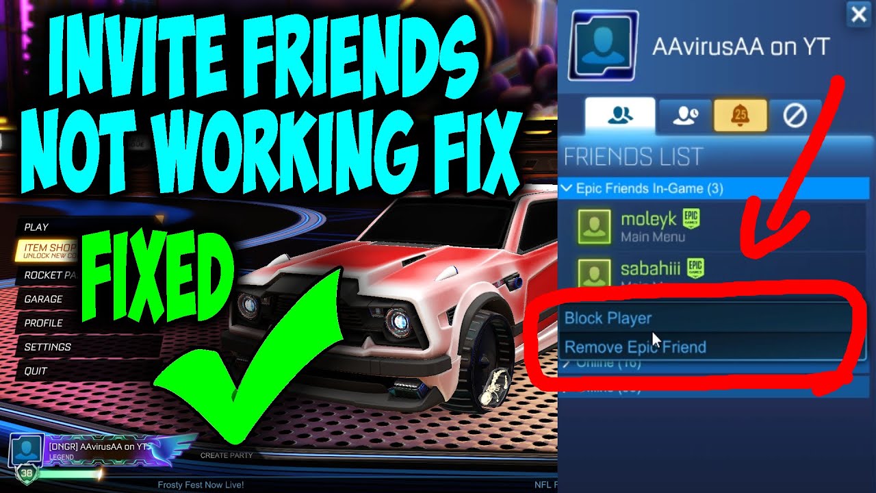 How To Fix Invite Friends NOT WORKING FIX ️ PC/PS4/XBOX - YouTube