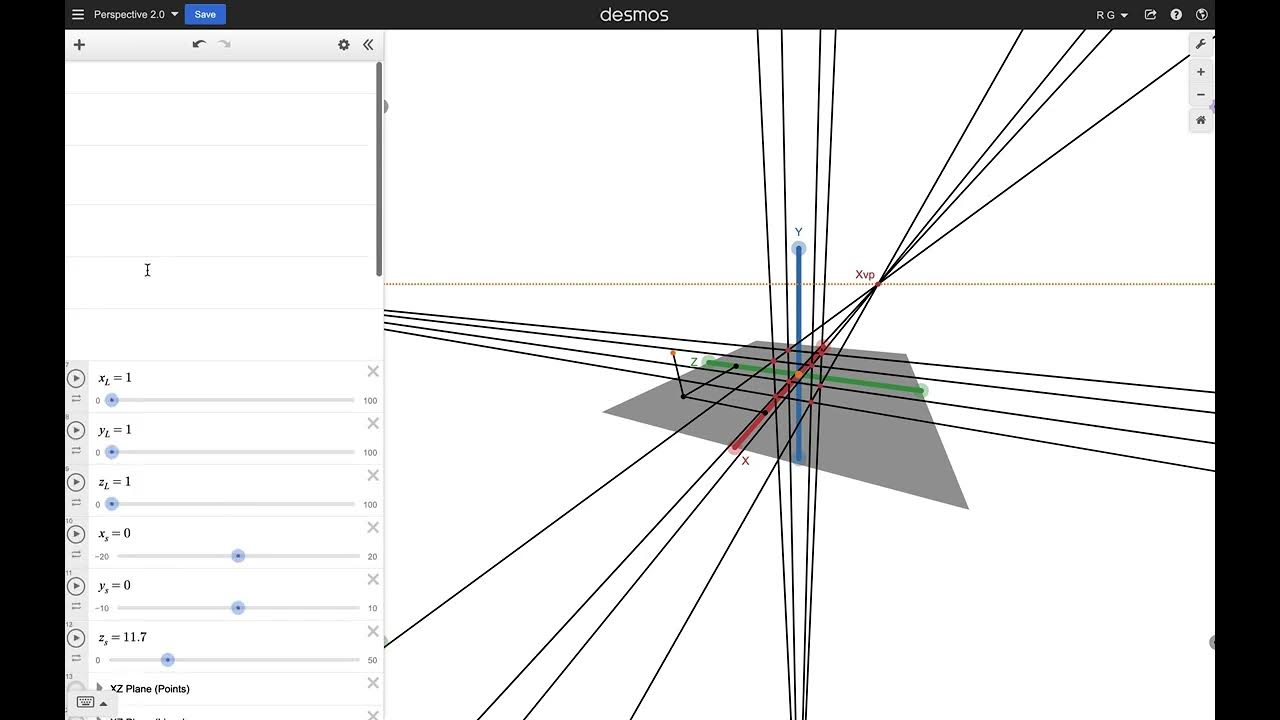 Perspective Projection of 3D Space (2) - YouTube