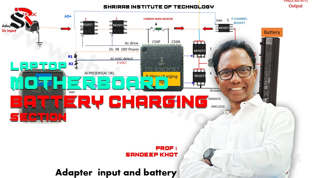 Laptop Motherboard Battery Charging Section How Works - YouTube