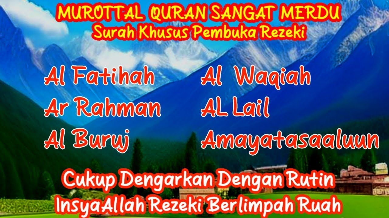 Dzikir & Doa Pembuka Rezeki Berkah Pemanggil Ruh Uang Surah Al-Waqi‘ah ...
