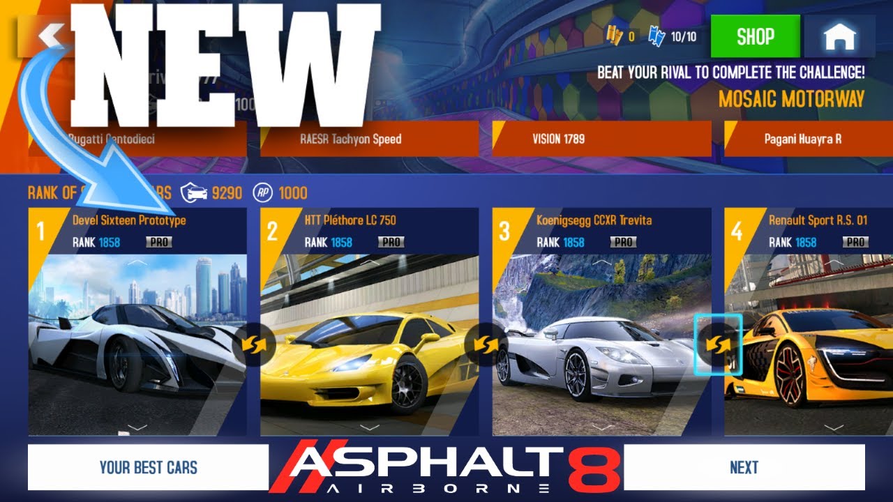 Gauntlet Challenge - ONLY 1858 Cars! - Asphalt 8 Airborne: Gauntlet ...