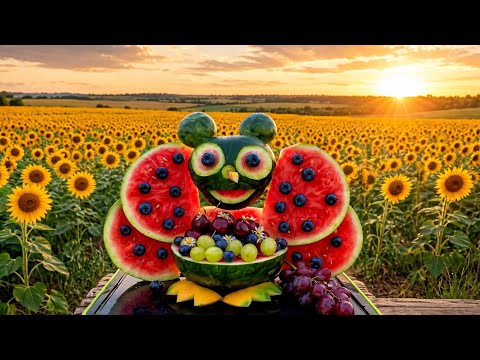 How To Cut Watermelon into a Butterfly