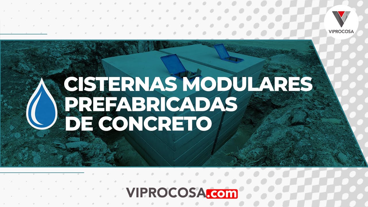 Cisterna Modular Prefabricada VIPROCOSA - YouTube