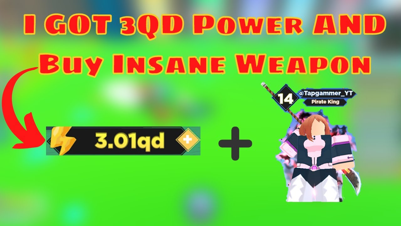 I Got 3QD Power and Buy Insane Weapon in Anime Evolution Simulator ...