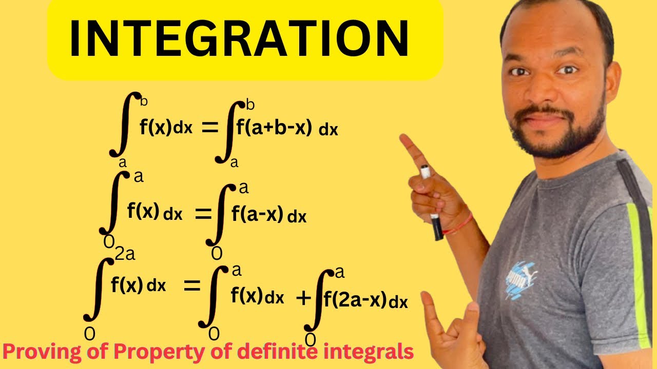 INTEGRATION || proving of property of definite integrals || important ...
