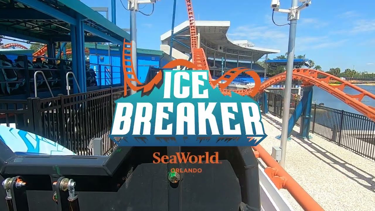 Ice Breaker POV Front Row SeaWorld Orlando - YouTube