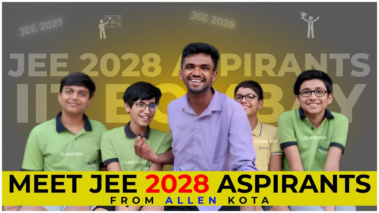 Meet JEE 2028 Aspirants from Allen Kota 😱| Future AIR 1 in JEE advanced ...