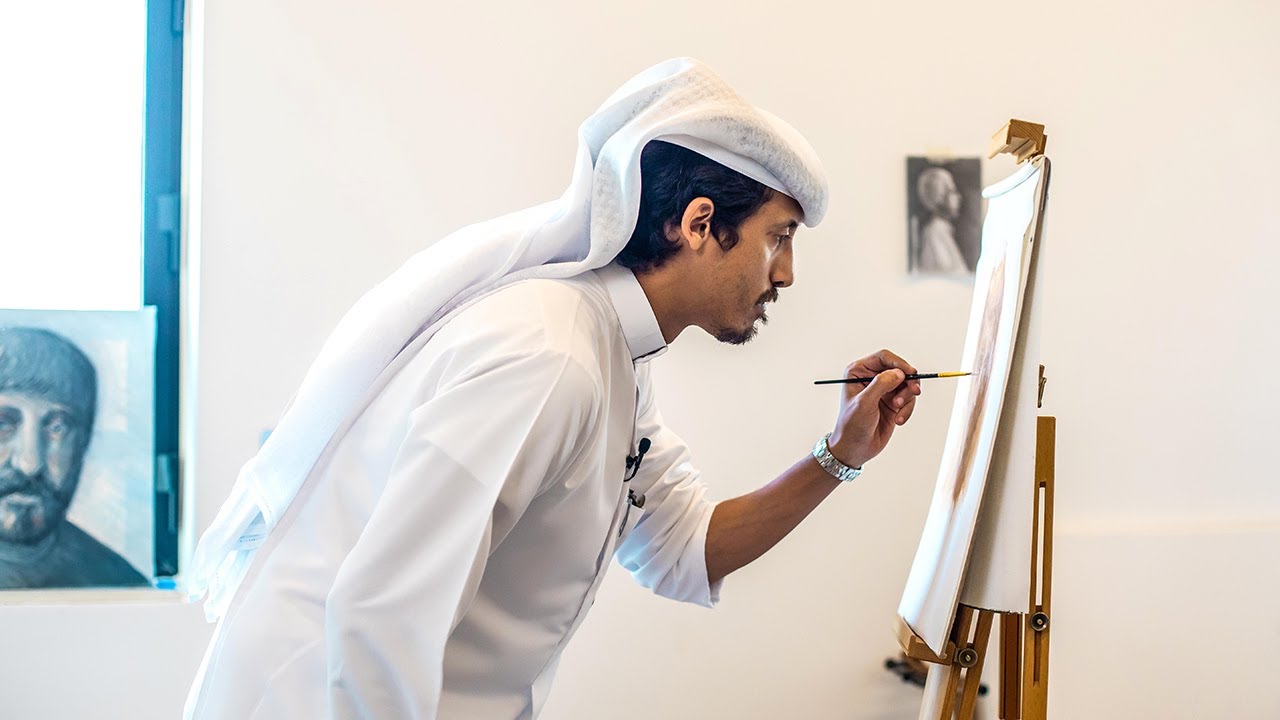 Ghanim Mubarak, Art Residency I غانم مبارك، برنامج الإقامة الفنية - YouTube