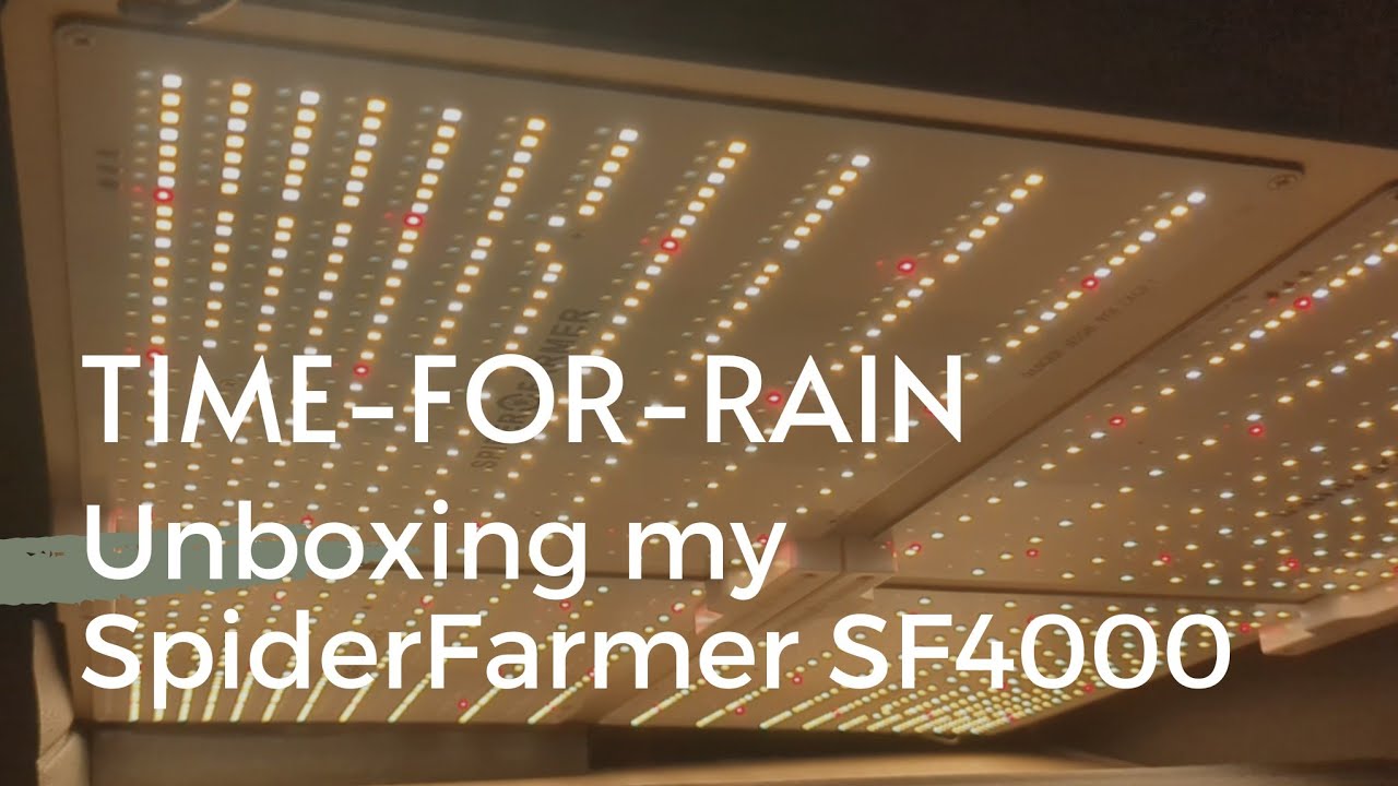 Unboxing SpiderFarmer SF4000 | 450 Watt Grow Light from Spider Farmer ...