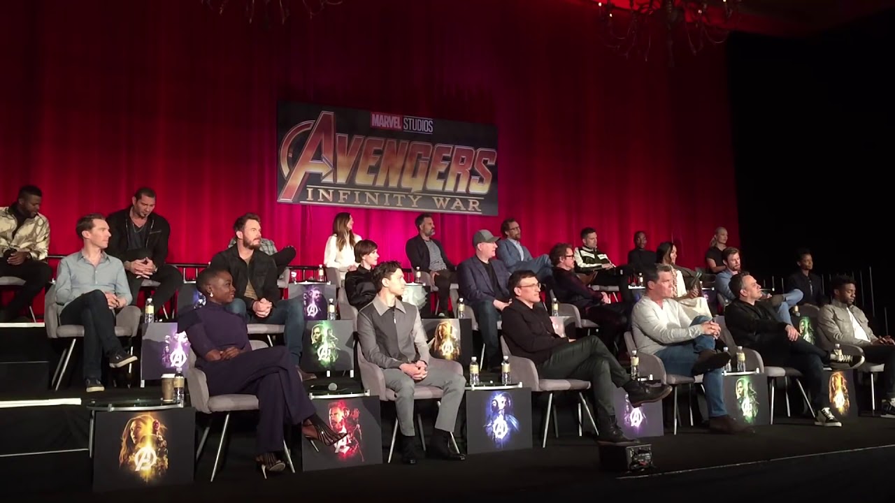Avengers - Infinity War Press Conference Full Event HD - YouTube