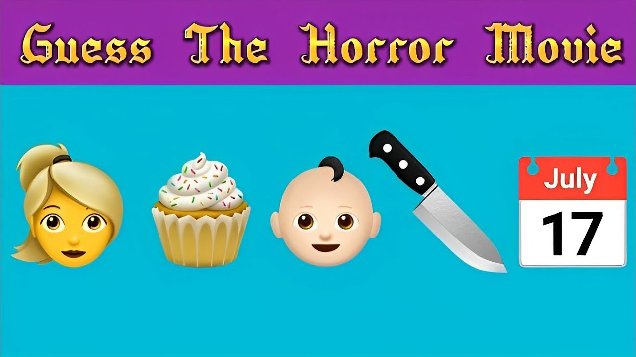 Guess The Horror Movie By Emoji | Emoji Challenge | Quiz Nights - YouTube