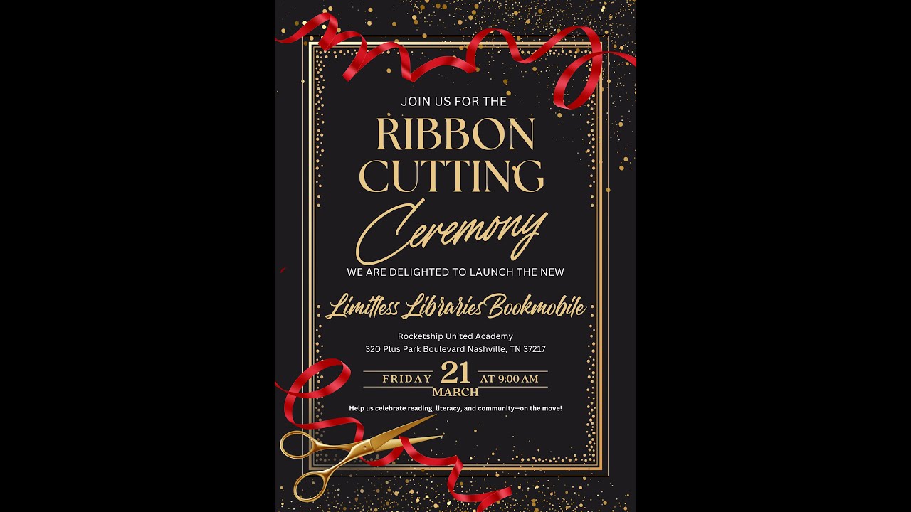 Limitless Libraries Bookmobile - Ribbon Cutting Ceremony - YouTube