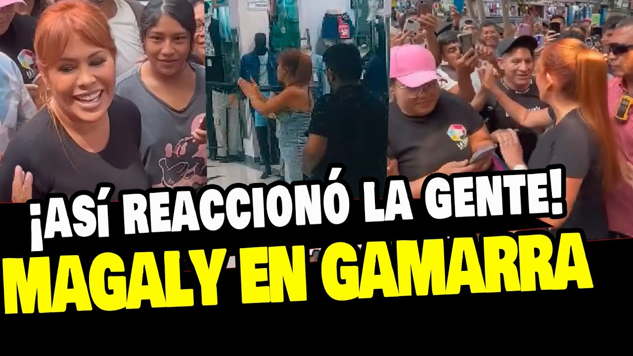 MAGALY MEDINA SE VA DE COMPRAS EN GAMARRA Y ASÍ REACCIONÓ LA GENTE ...