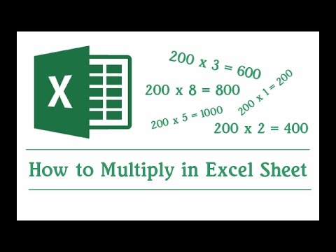 How To Multiply in Excel - Basic Excel Tutorials - YouTube
