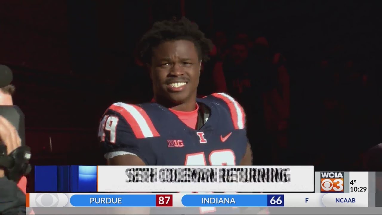 Seth Coleman returning to Illinois football for sixth season - YouTube
