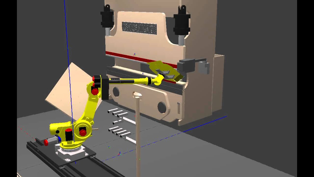 Robot Forming Mower Deck with Press Brake - YouTube