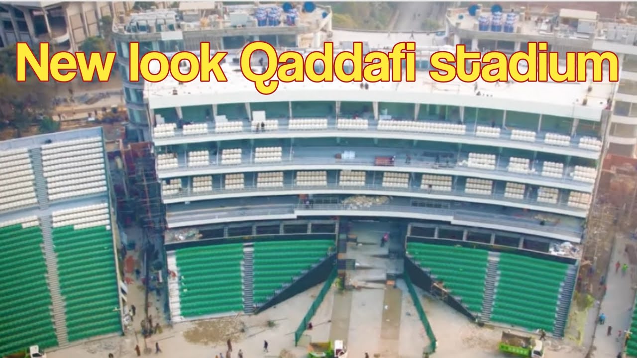 New visual Qaddafi stadium update New look Qaddafi stadium - YouTube