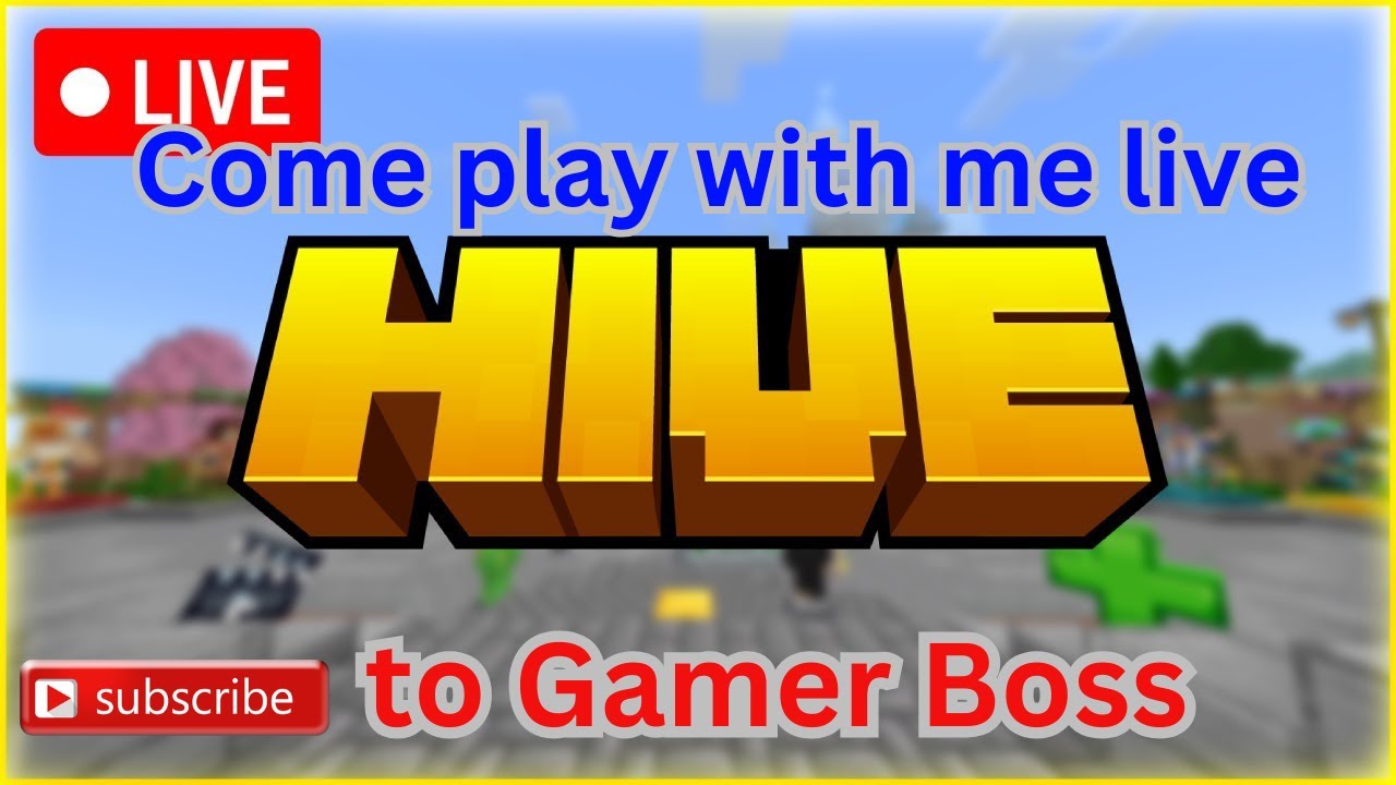 Playing Minecraft hive live (cs and parties) - YouTube