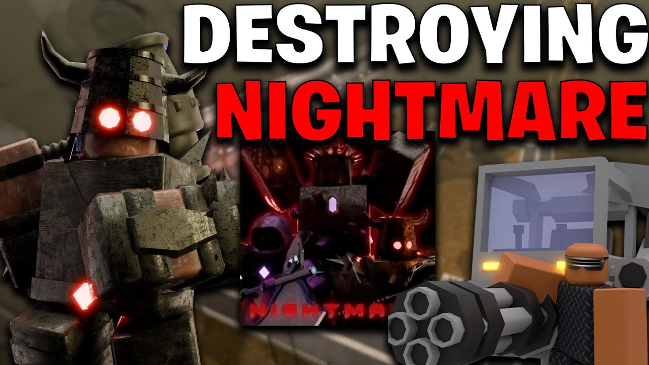 Destroying Nightmare Tower Battles Event with ZED | Tower Defense X ...