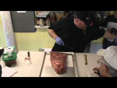Carolina Pitmasters BBQ School- Jack Waiboer does the best Brisket trim ...
