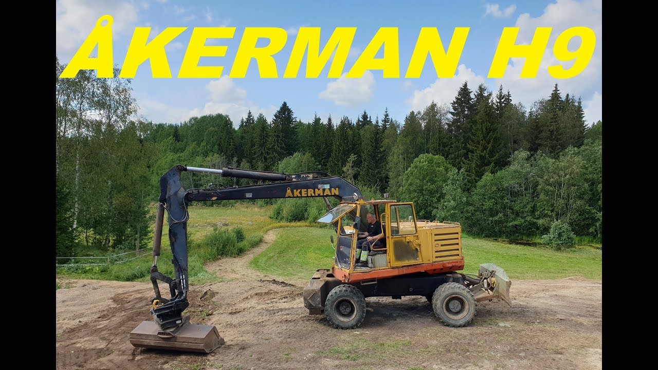 Åkerman H9 Gräver dränering - YouTube