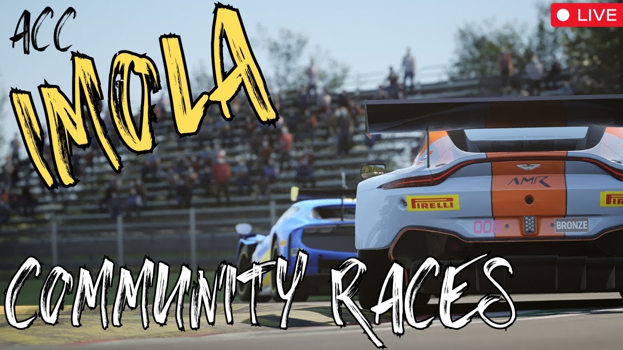 🔴 Community Race with The Sim Cafe - IMOLA - Assetto Corsa Competizione ...