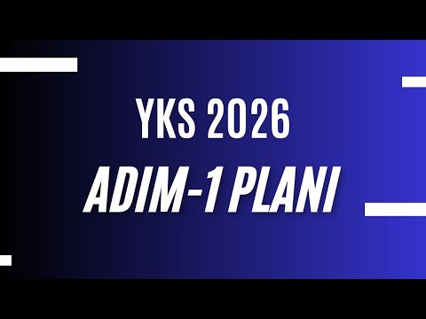 YKS 2026 | Adım-1 Plan Videosu #yks2026