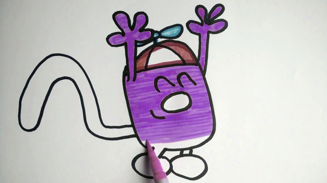 How To Draw Purple Wubbzy Wearing His Helicopter Hat!!! | Wow Wow ...