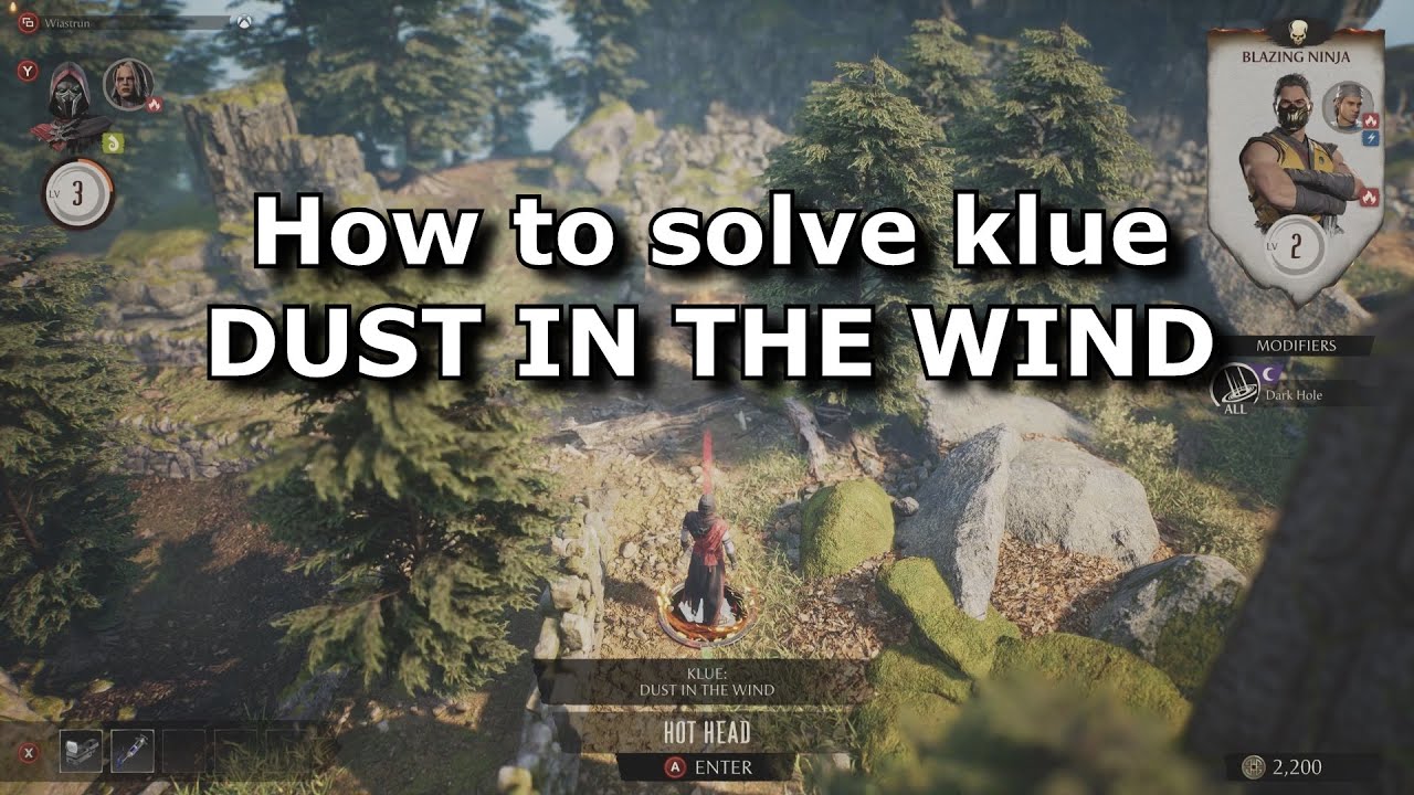 MK1 Invasions - How to solve klue DUST IN THE WIND in the Living Forest ...