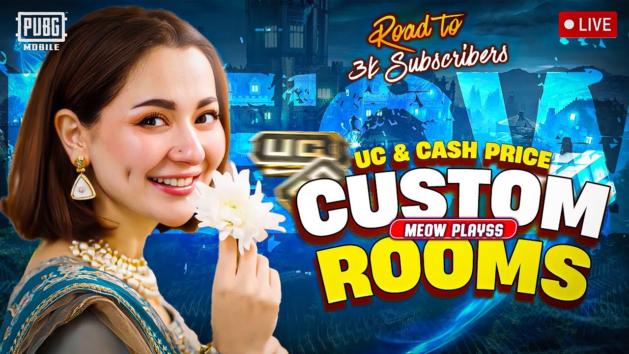 Custom Room + Cash Prizes&Uc | Meow Plays | PUBG MOBILE LIVE - YouTube