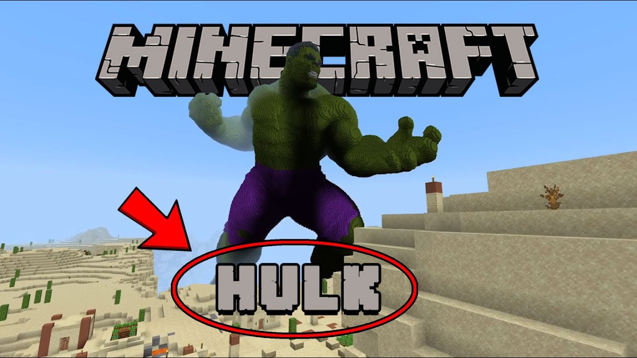 Minecraft Hulk - Mega Build in PS4 - Finished! - YouTube
