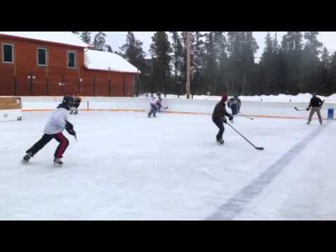 Max Fisher shinny game at Mt. Lorne rink near Whitehorse, Y - YouTube