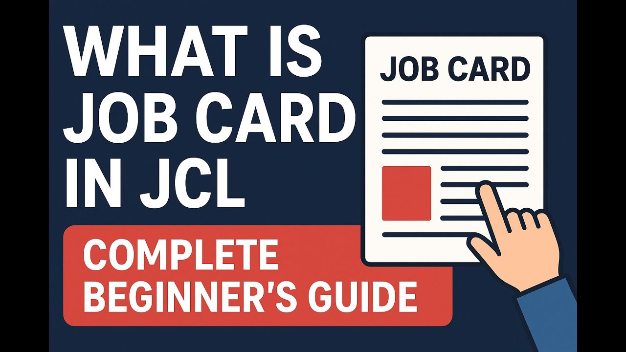 What is Job Card in JCL | Complete Beginner's Guide - YouTube