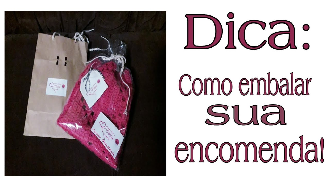 Como embalar seus trabalhos para entregar para sua cliente - YouTube
