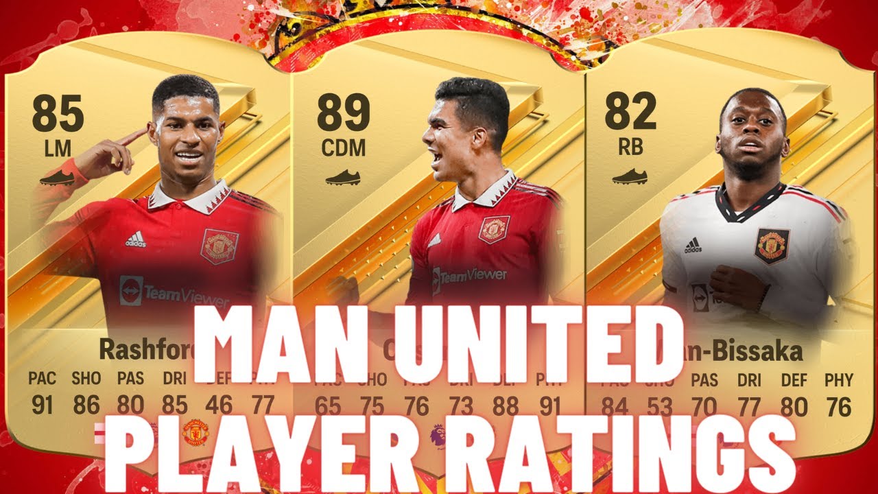 FIFA 24 - MAN UNITED PLAYER RATINGS! EAFC 24 Ft.. Rashford, Martinez ...