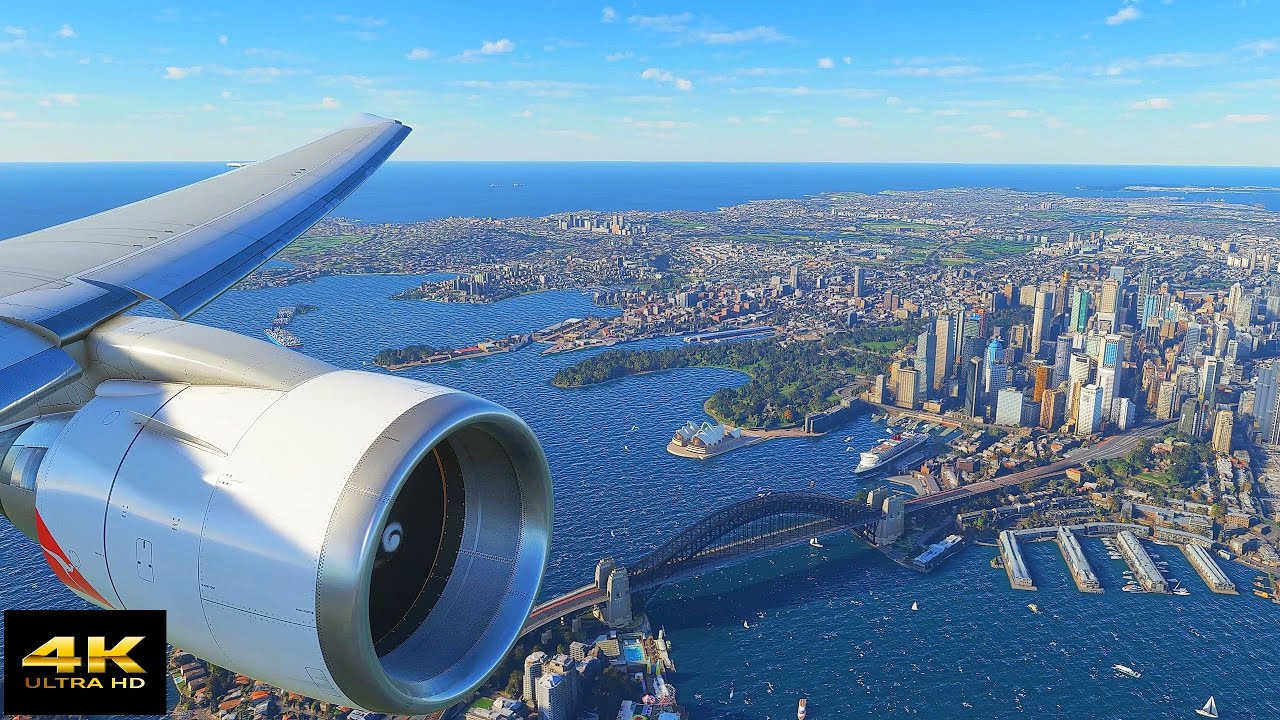Microsoft Flight Simulator 2020 - Qantas 767 HARD LANDING into Sydney ...