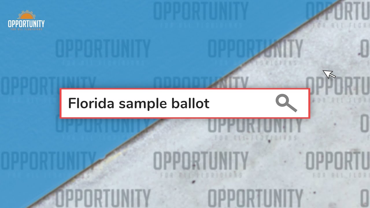 Florida Sample Ballots for 2022 Elections - YouTube
