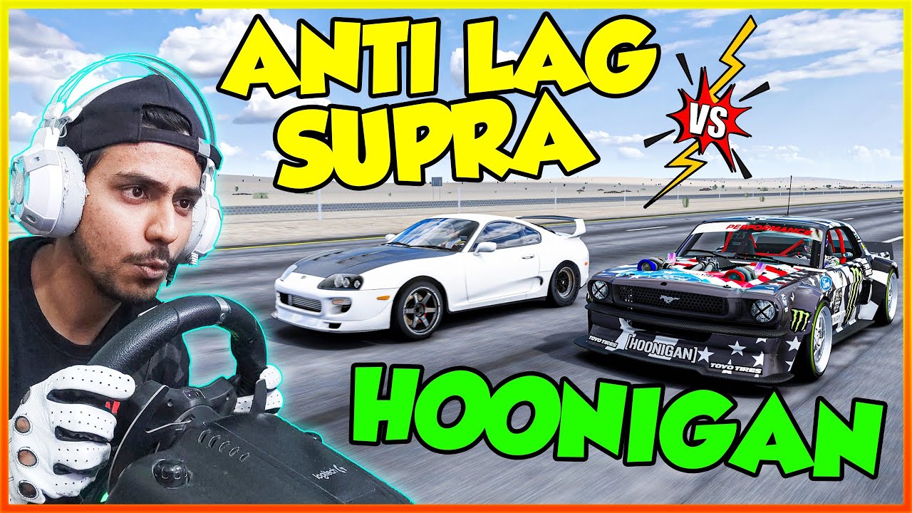 Ford Mustang Hoonicorn vs Anti Lag Toyota Supra | The Ultimate Drag ...