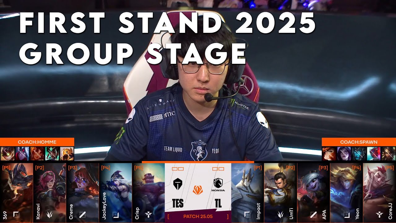 TES vs TL Game 1 | First Stand 2025 Group Stage | Top Esports vs Liquid ...