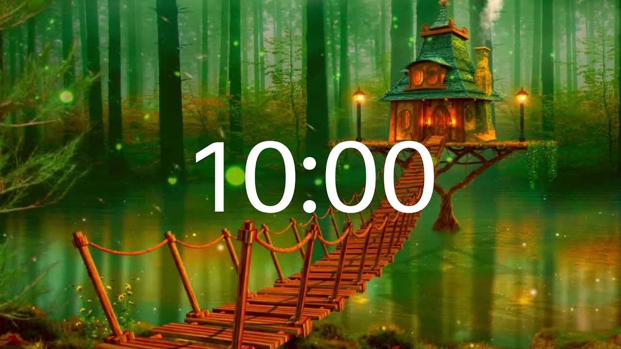 10 MINUTE TIMER | Countdown Timer with Enchanted Forest with Calming ...
