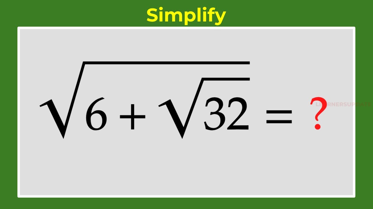 Finding the square root of surds | Irrational Numbers - YouTube
