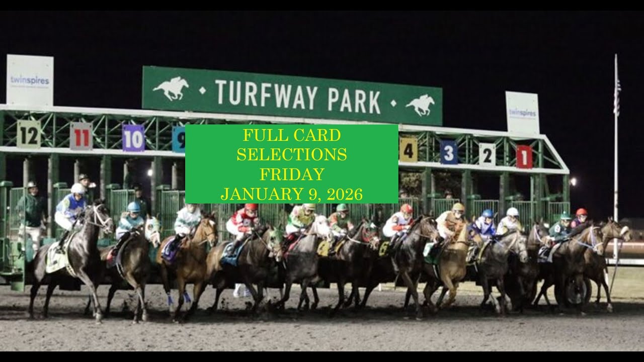 TURFWAY PARK FULL CARD SELECTIONS FRIDAY, JANUARY 9, 2026 - YouTube