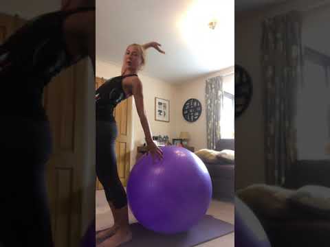Yoga Ball Back Flexibility Exercises - YouTube