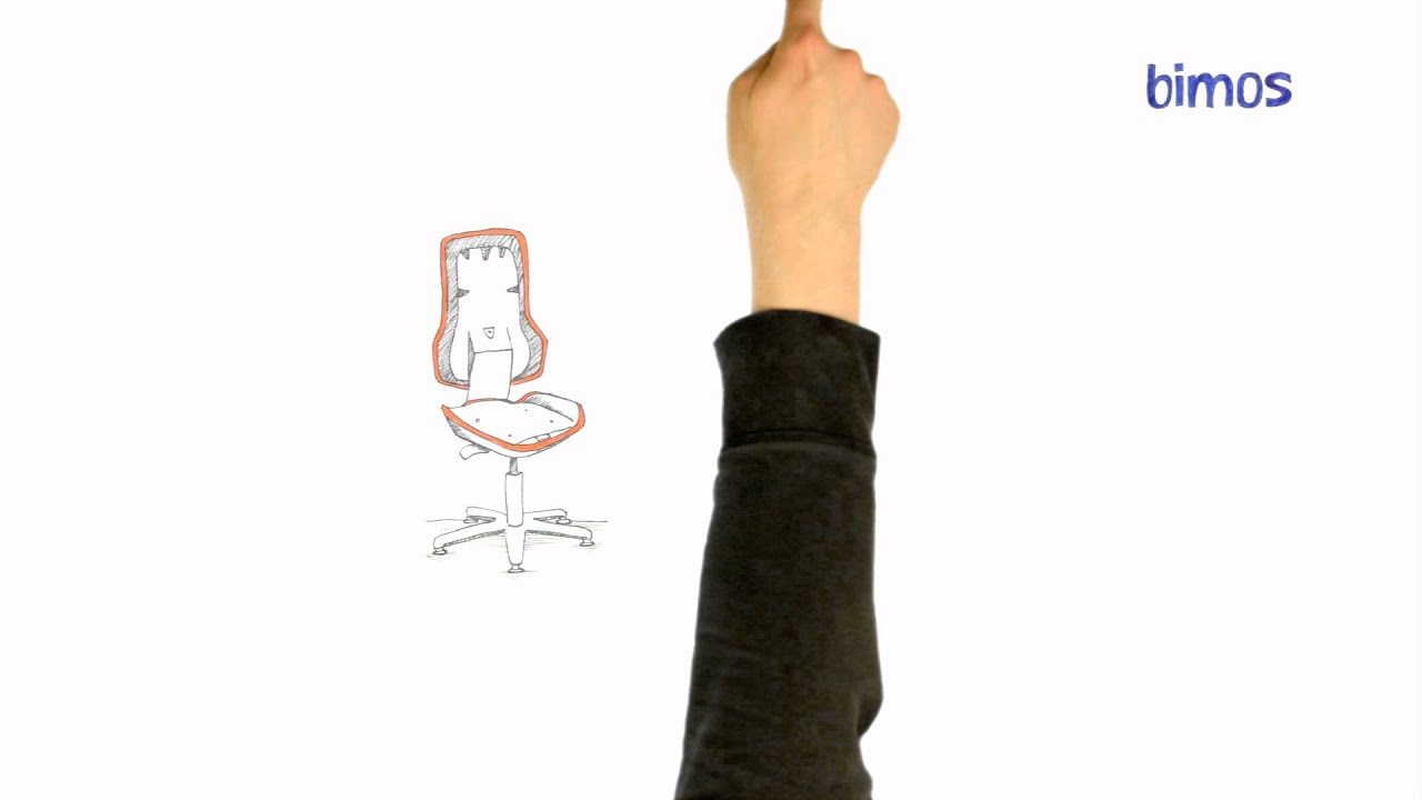 BIMOS Arbeitsdrehstuhl Neon - YouTube