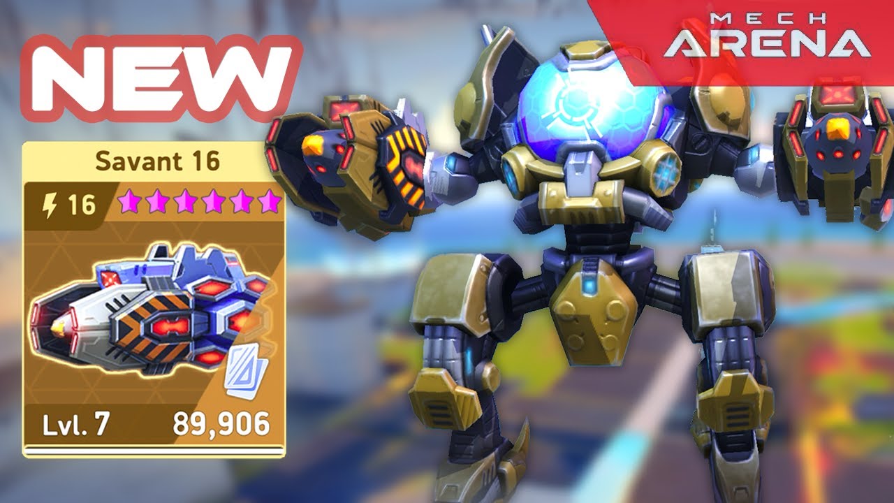 NEW WEAPON Savant 16 - Solis Showdown | Mech Arena - YouTube